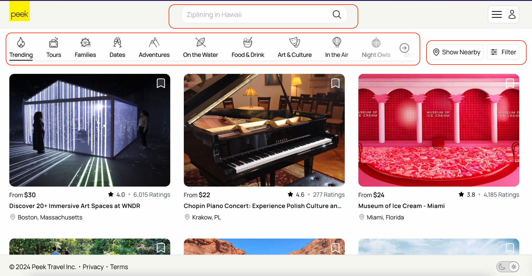 Booking Your Adventures on Peek.com – Peek Pro